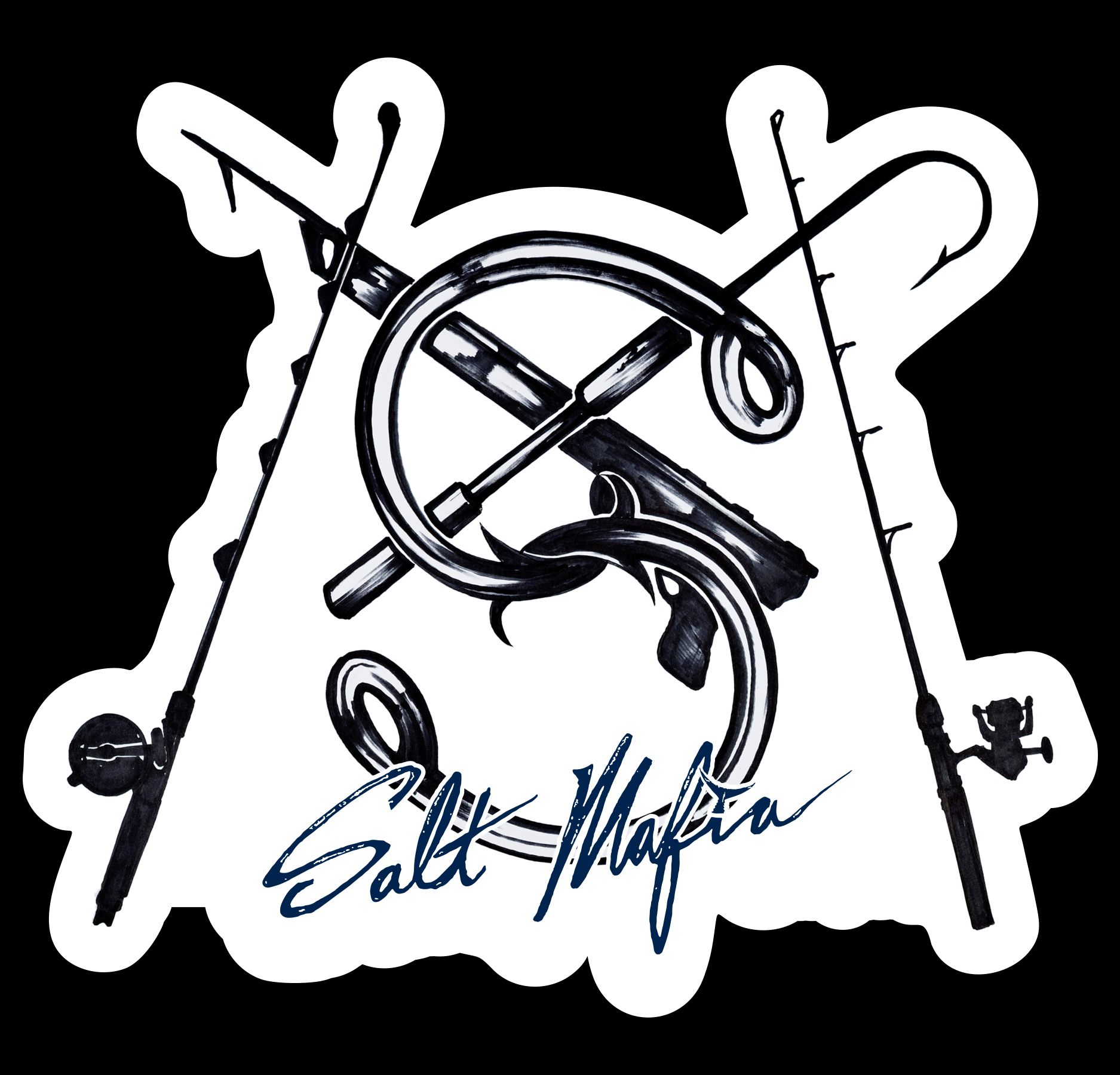 THE ANGLER DECAL – Salt Mafia
